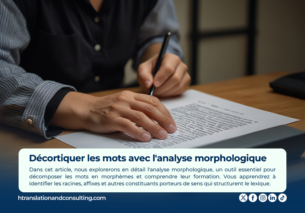 Décortiquer les mots avec l’analyse morphologique - H-translation