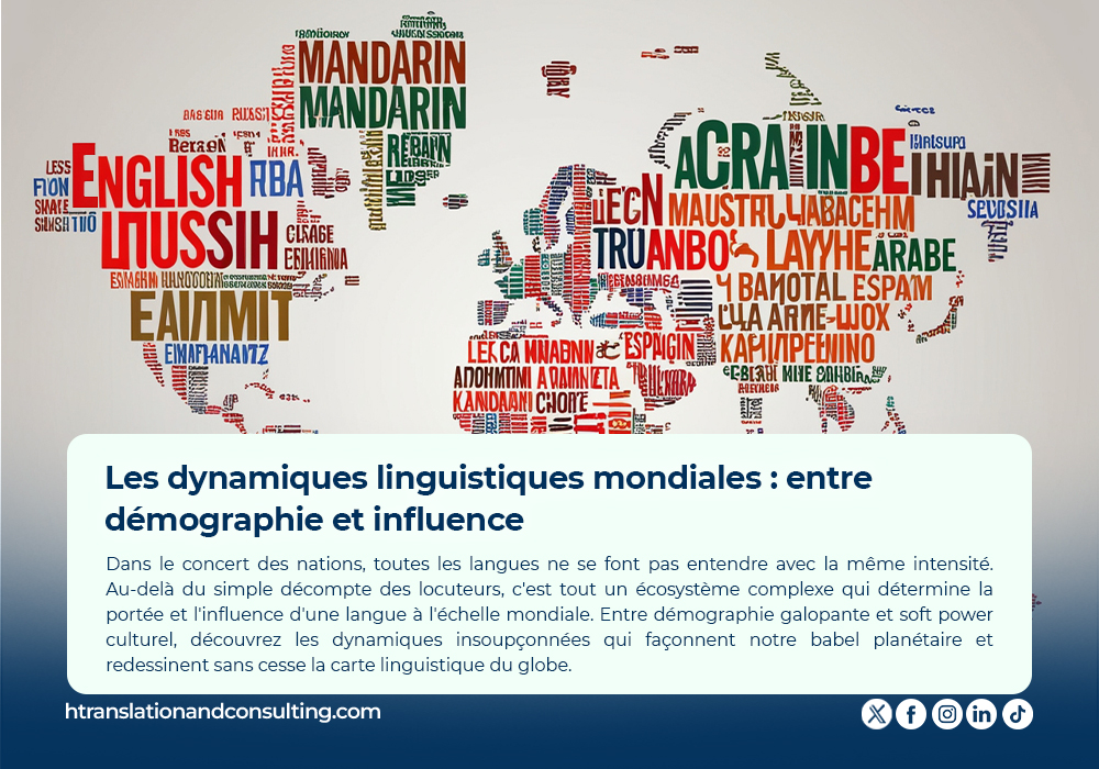 Les dynamiques linguistiques mondiales : entre démographie et influence ...