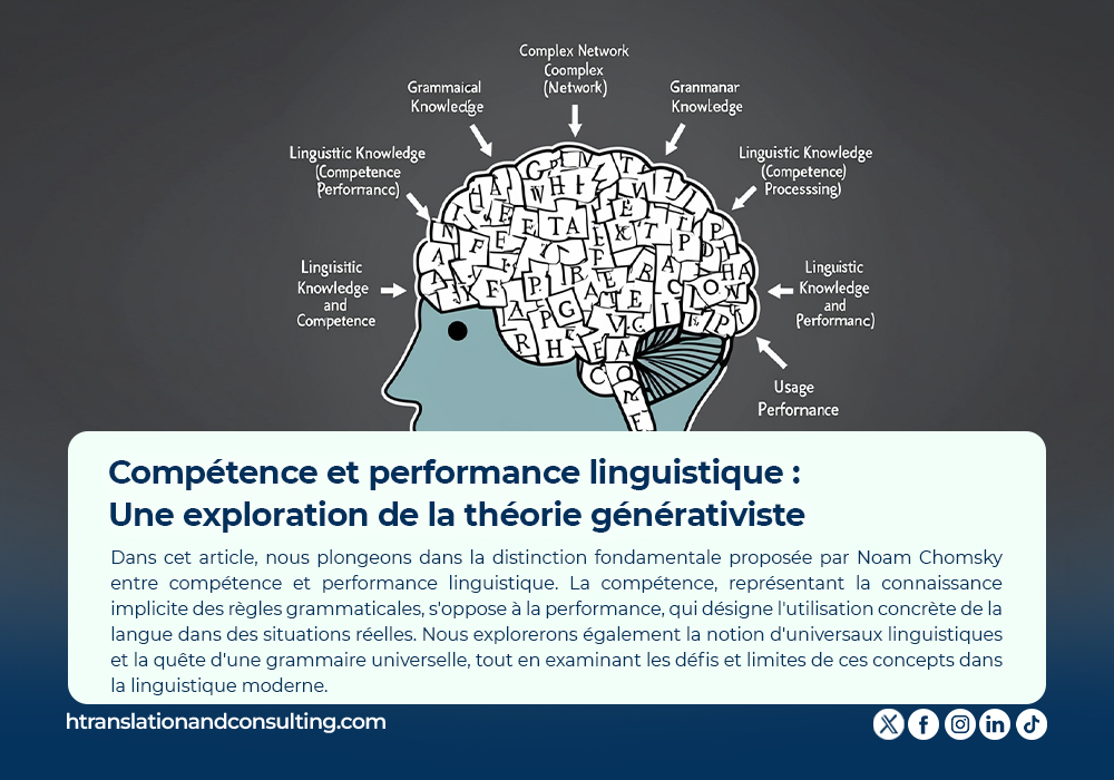 Linguistic competence and performance: An exploration of generativist ...