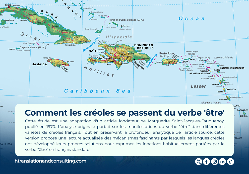 Comment les créoles se passent du verbe 'être' - H-translation